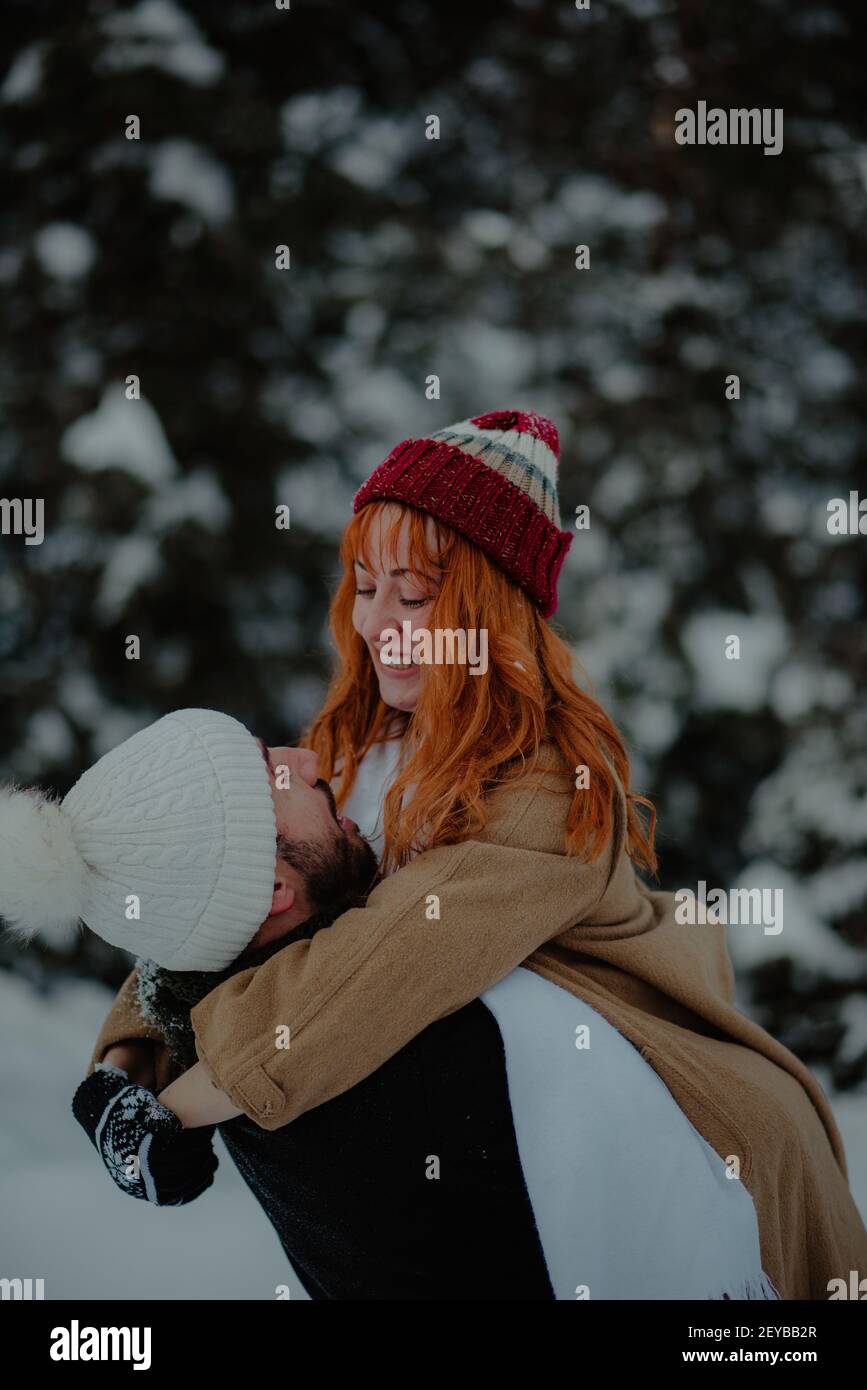 Woman being hugged hi-res stock photography and images - Alamy