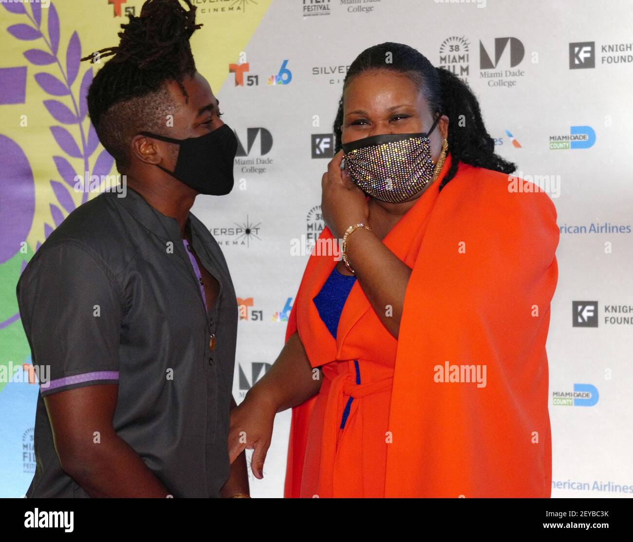Miami, United States. 05th Mar, 2021. (L-R) Director Edson Jean and ...