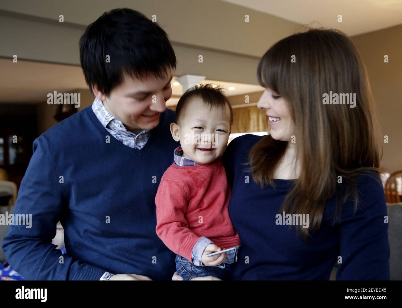 Overseas adoption was a three-year process for Tom and Kara Chlebek, of Chicago, Illonois, with ...