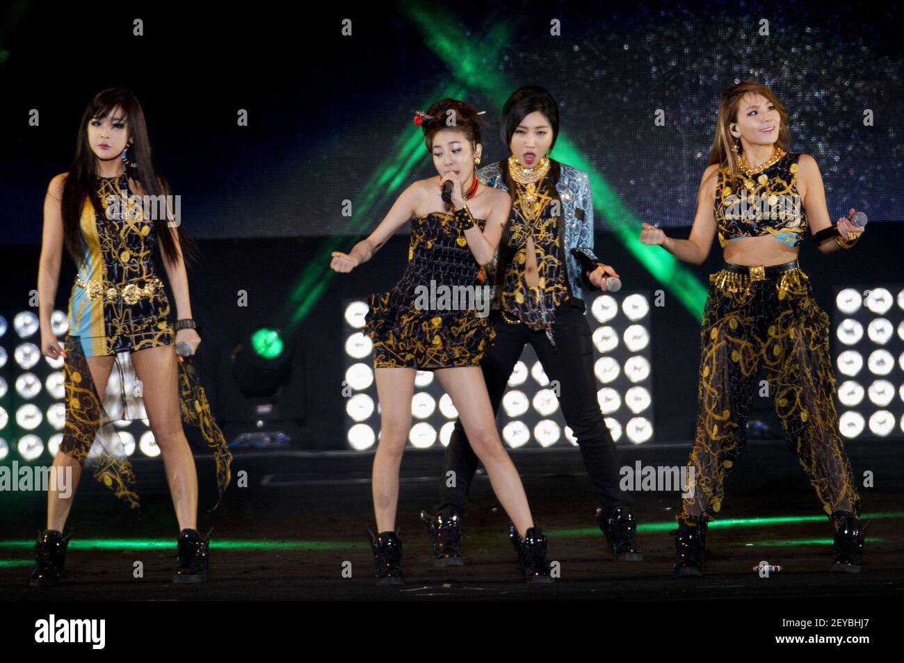 13 April 2013 - Seoul, South Korea : South Korean Girl group 2NE1 ...