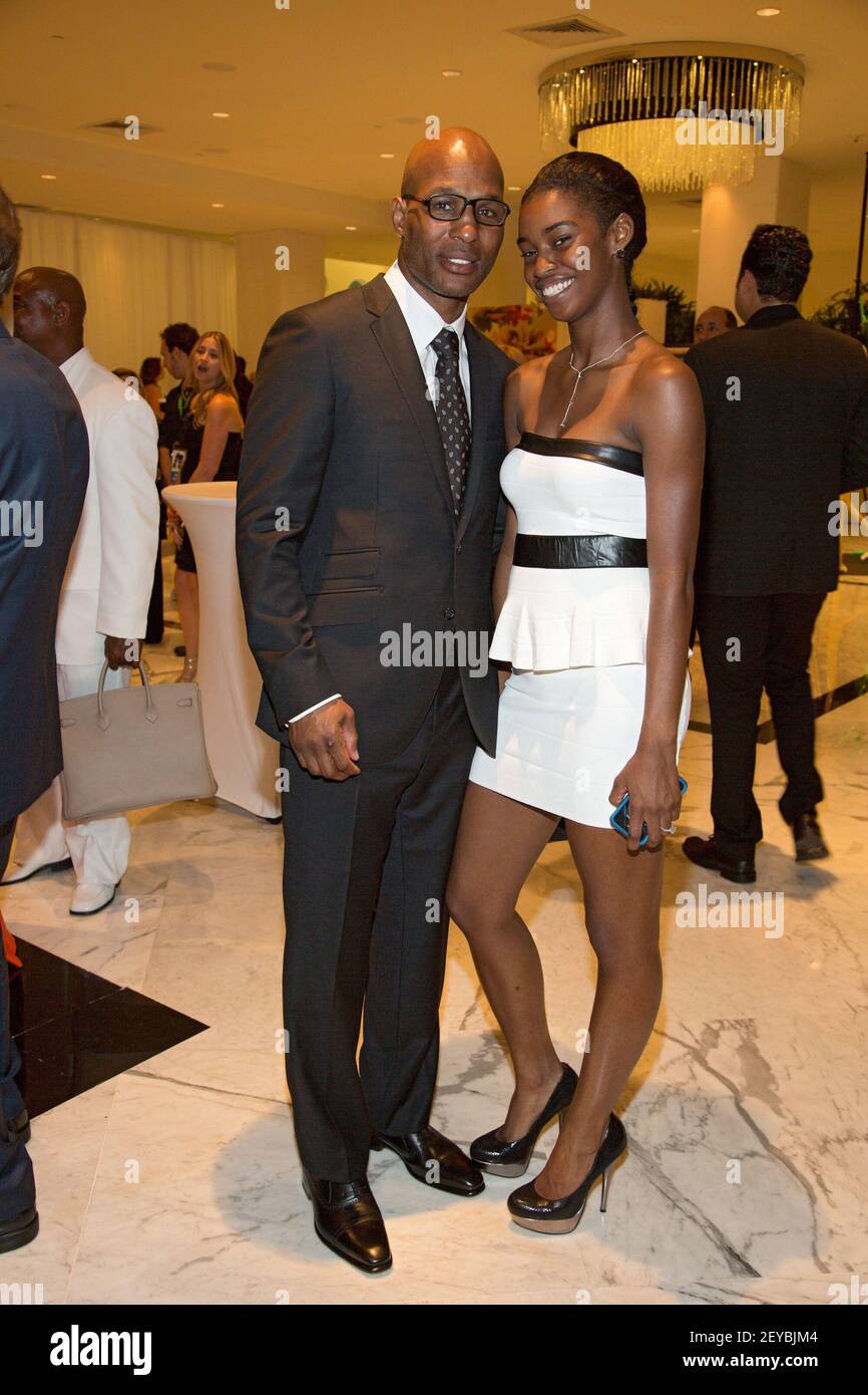 Bernard Hopkins and Brookelenn Hopkins attend the Blacks' Annual Gala ...