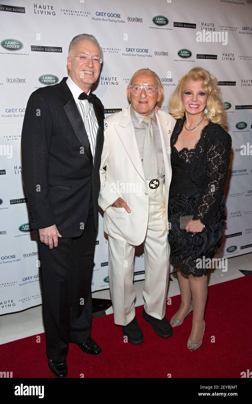 Roy Black, Dr. Stanford Ziff and Beatrice Ziff arrive at the Blacks ...