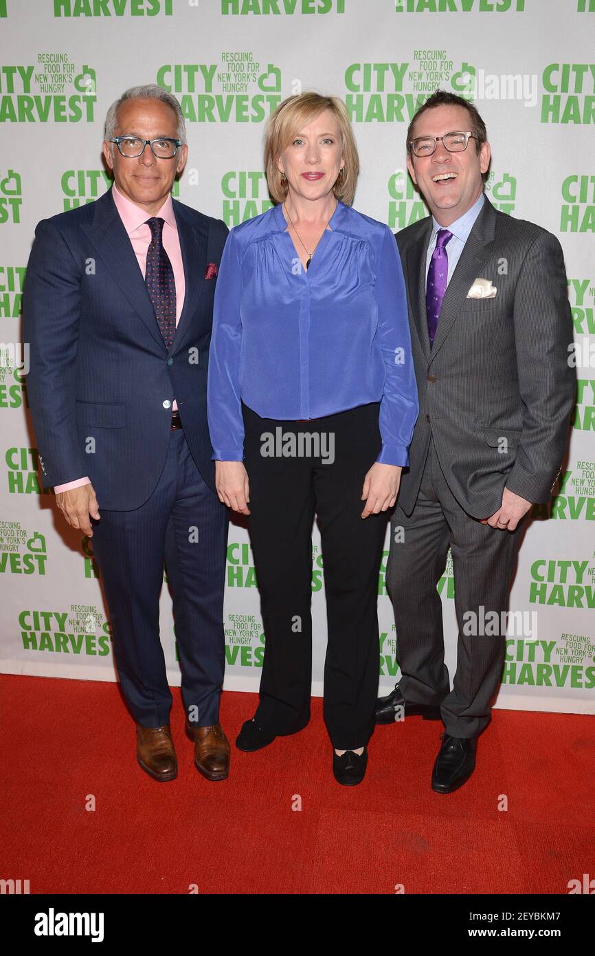 (L-R) Chef Geoffrey Zakarian, City Harvest Executive Director Jilly ...