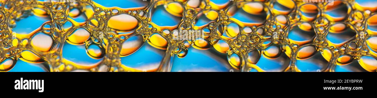 A panoramic illustration of colorful bubble patterns and textures Stock ...