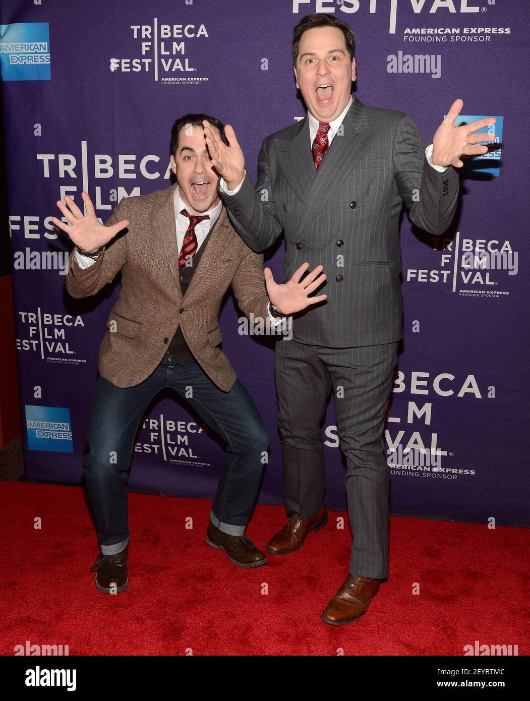 Chris Schwartzy and Andy Pagana attend the 'Raze' world premiere after ...