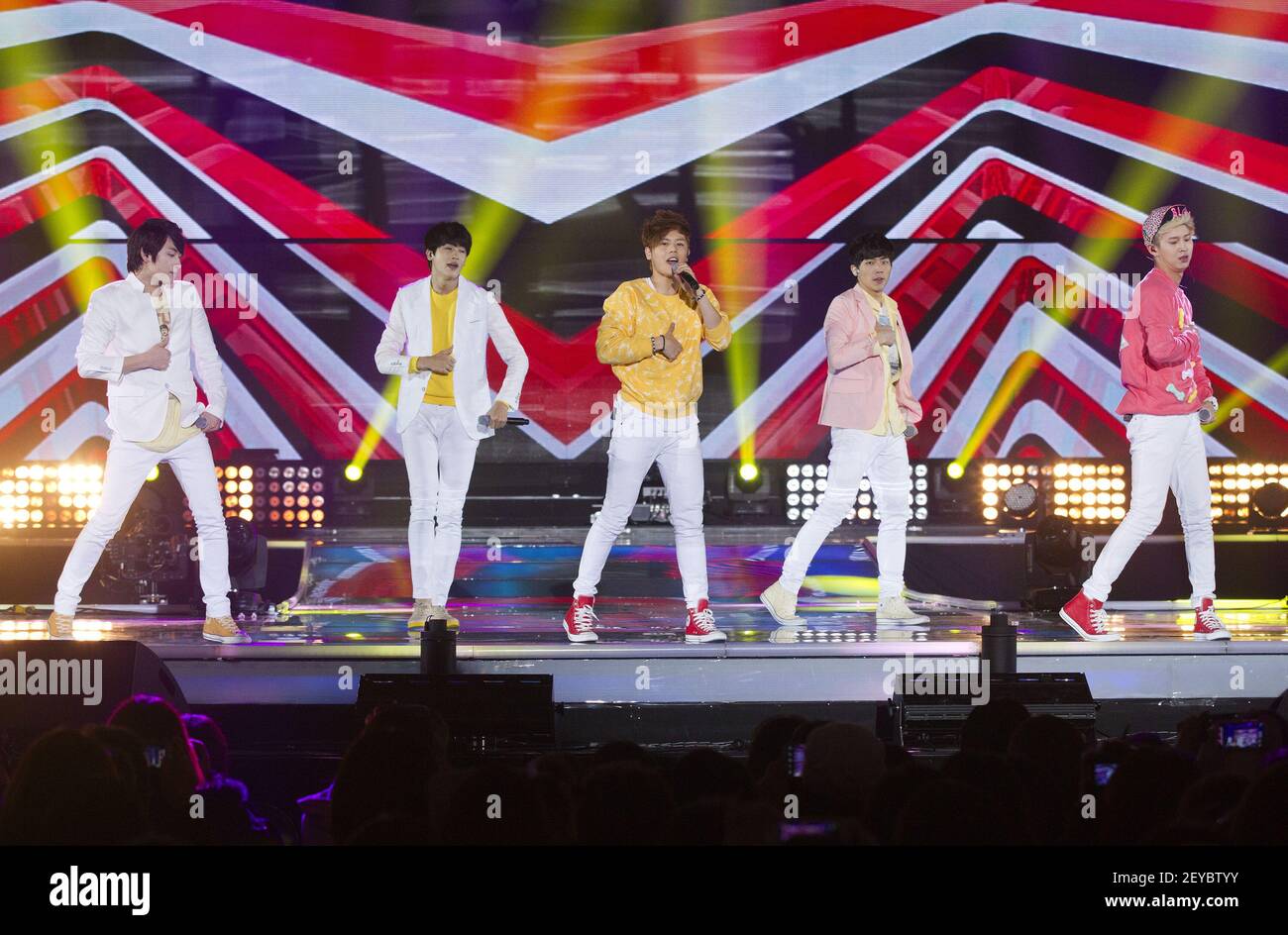 20 April 2013 - Seoul, South Korea - South korean boys group ZEA Five ...