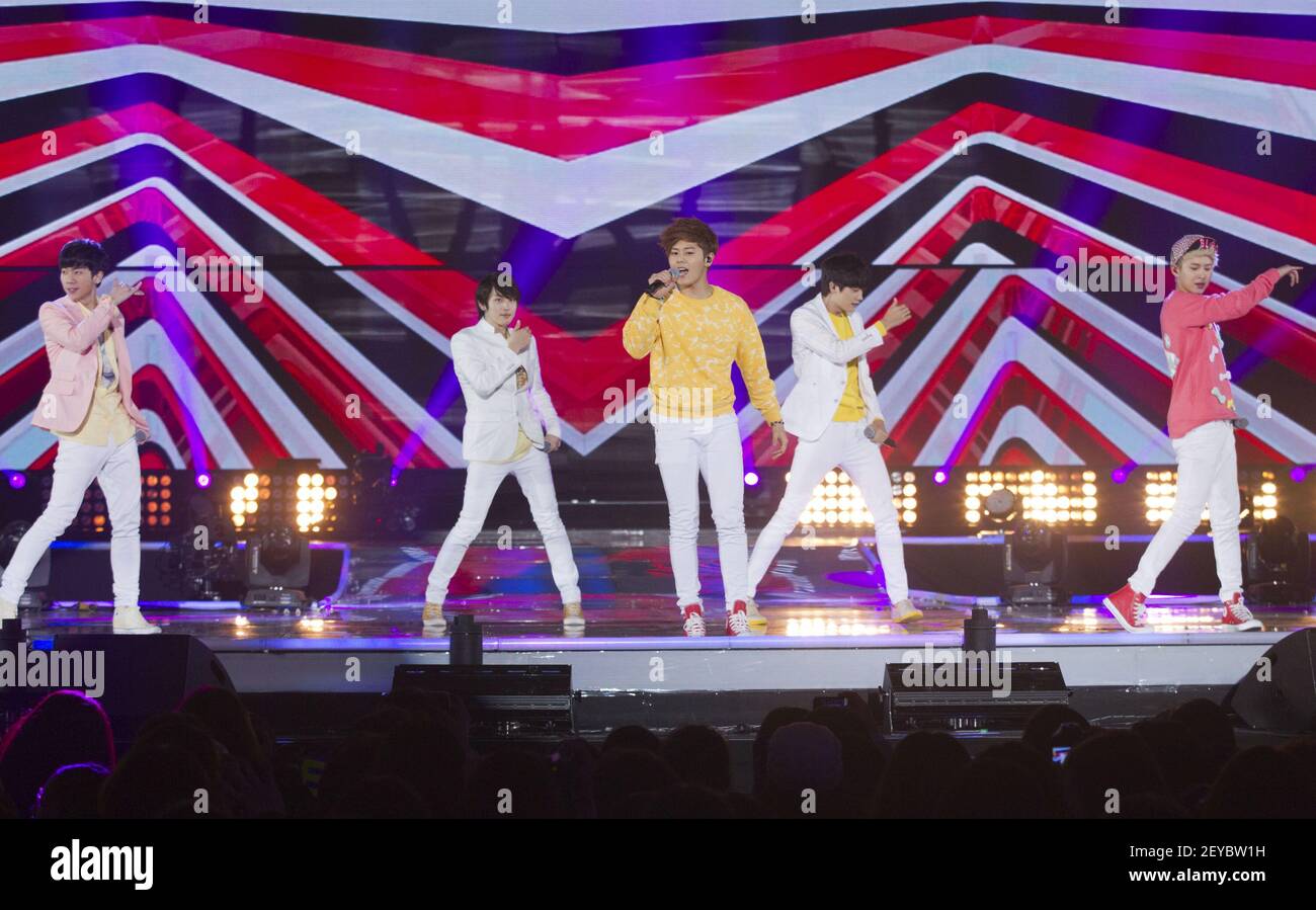 20 April 2013 - Seoul, South Korea - South korean boys group ZEA Five ...