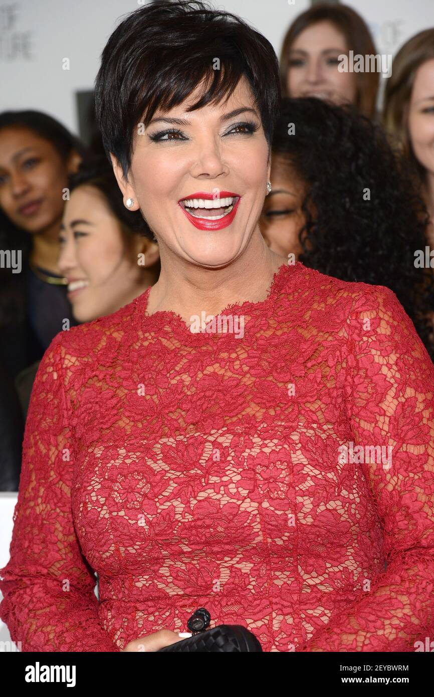 Kris Jenner arrives at the E! Networks 2013 Upfront Event, held at the ...