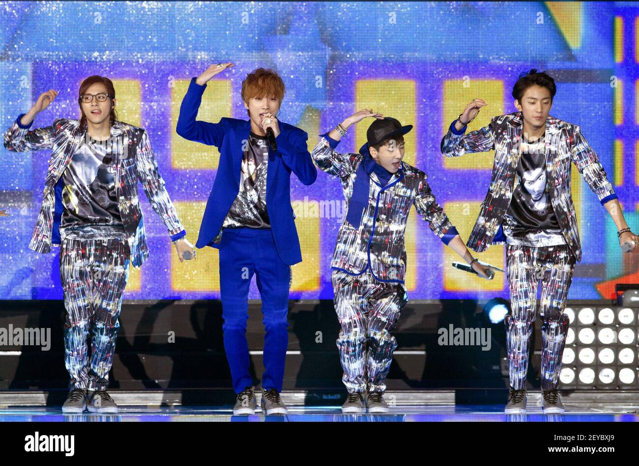 21 April 2013 - Seoul, South Korea : South korean boys group B1A4 ...