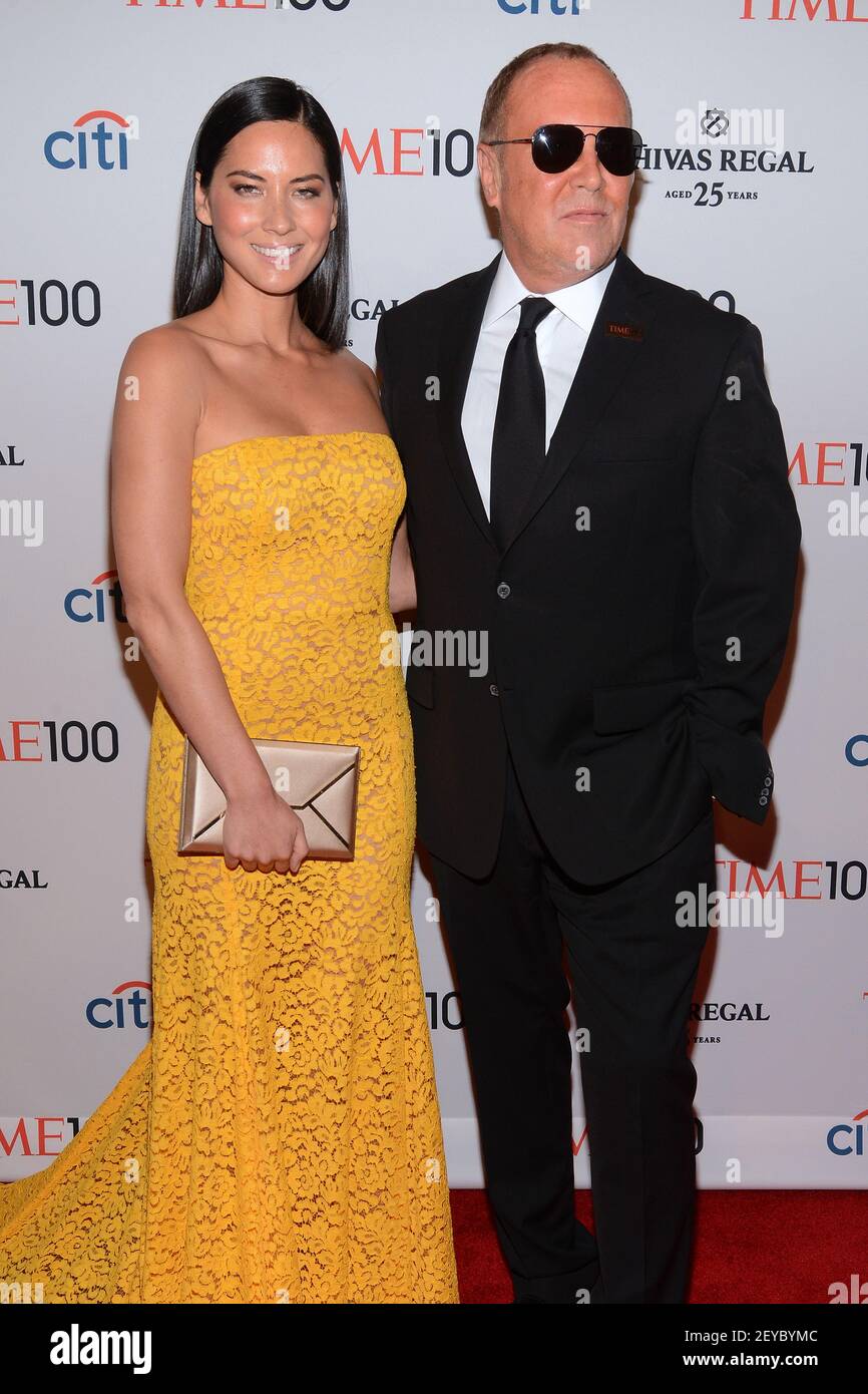 Actress Olivia Munn and Designer Michael Kors attends the 2013 Time 100 ...