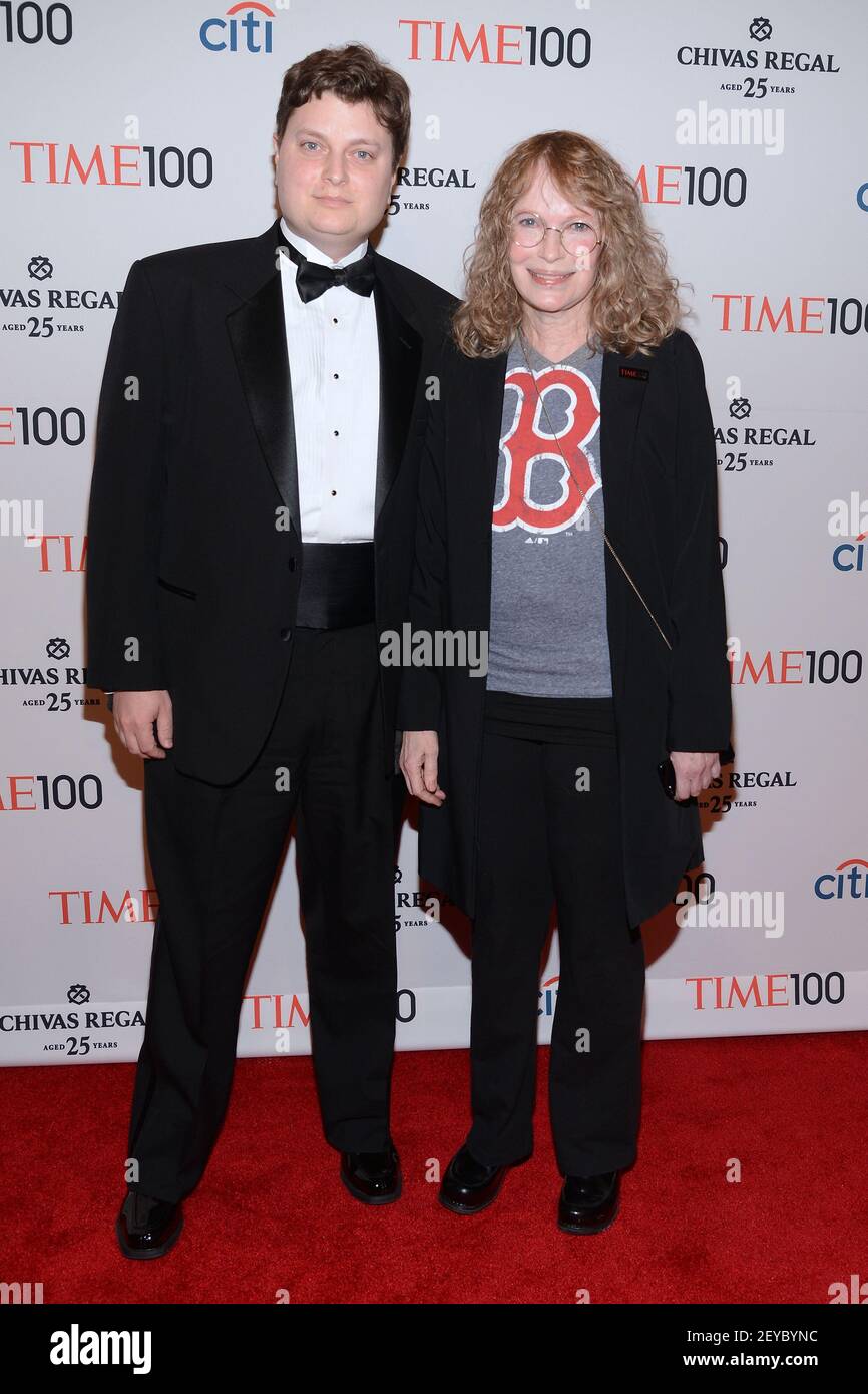 Mia Farrow and son Fletcher attend the 2013 Time 100 Gala at Frederick ...