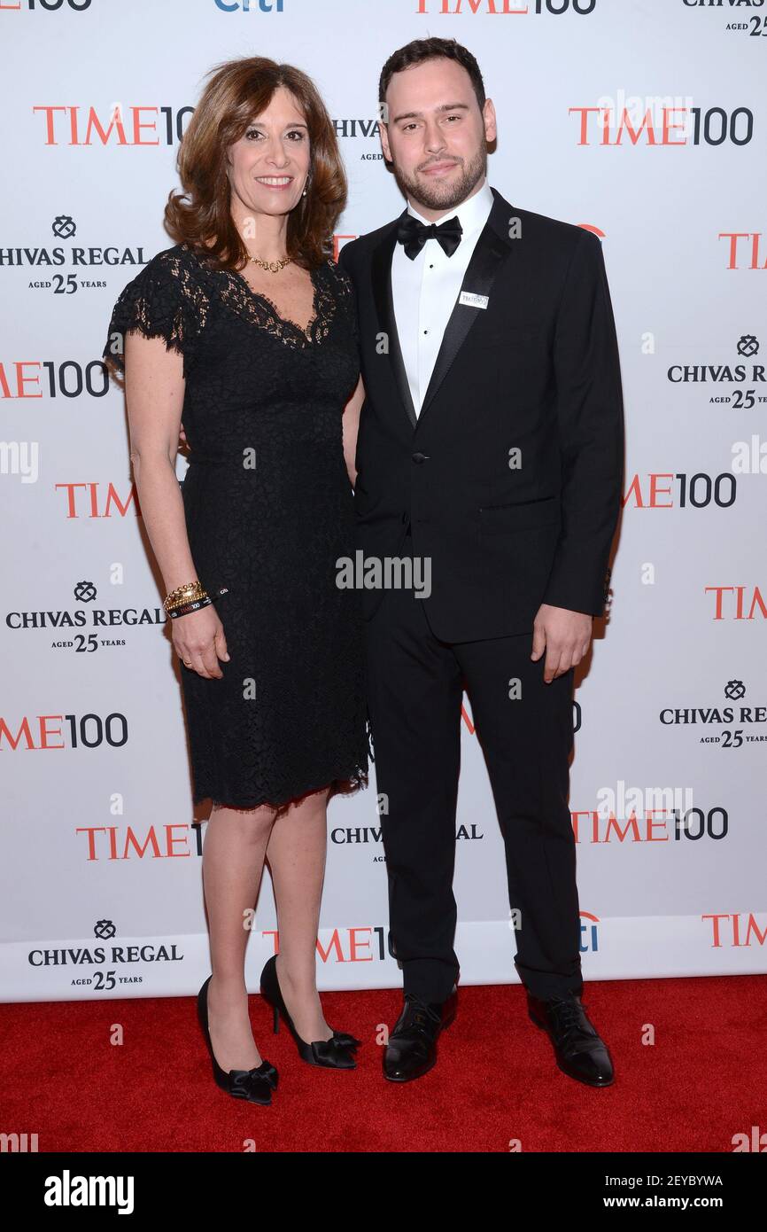 Susan Braun and Scooter Braun attend the 2013 Time 100 Gala at ...
