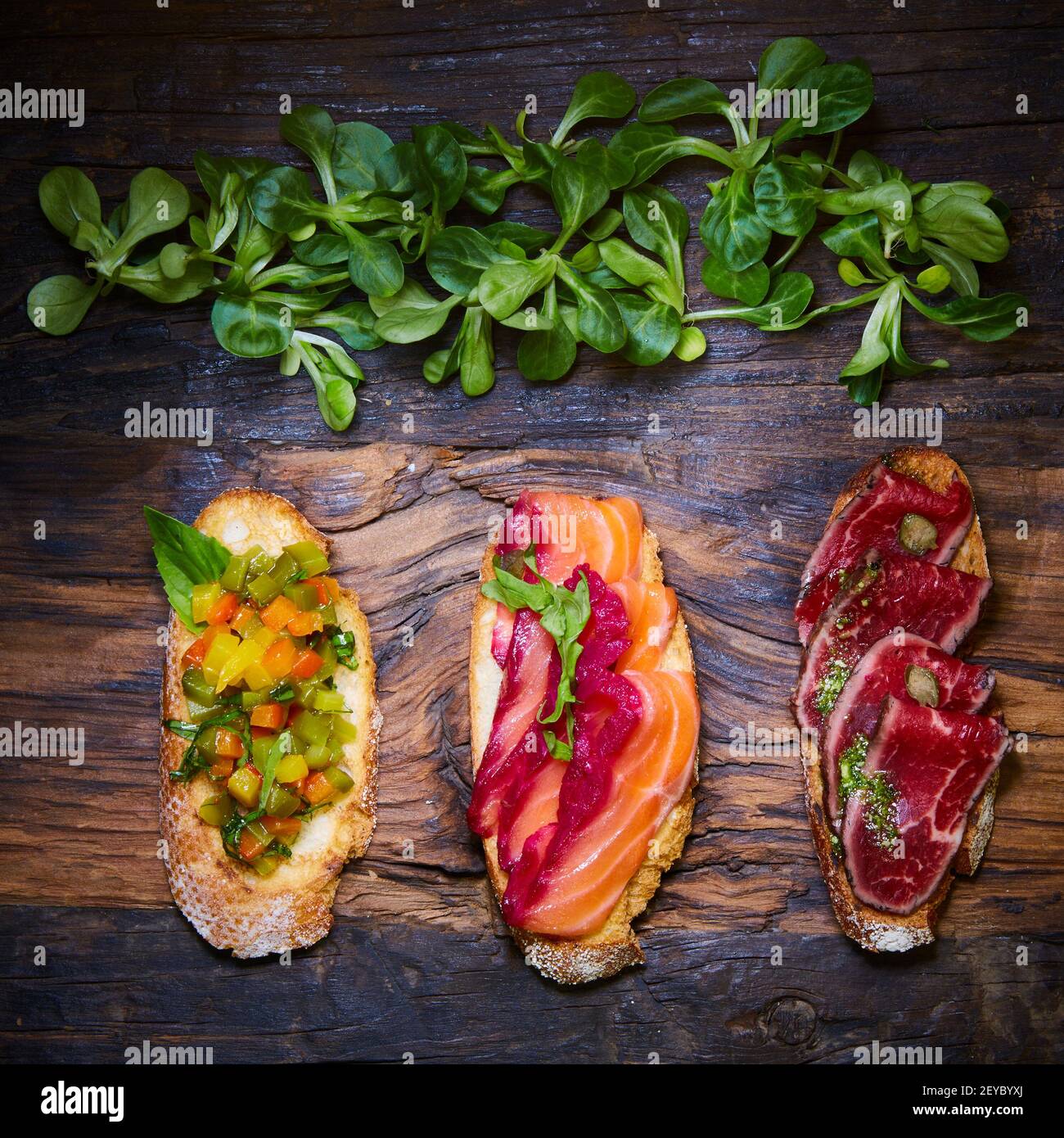 Mini sandwich set Stock Photo - Alamy