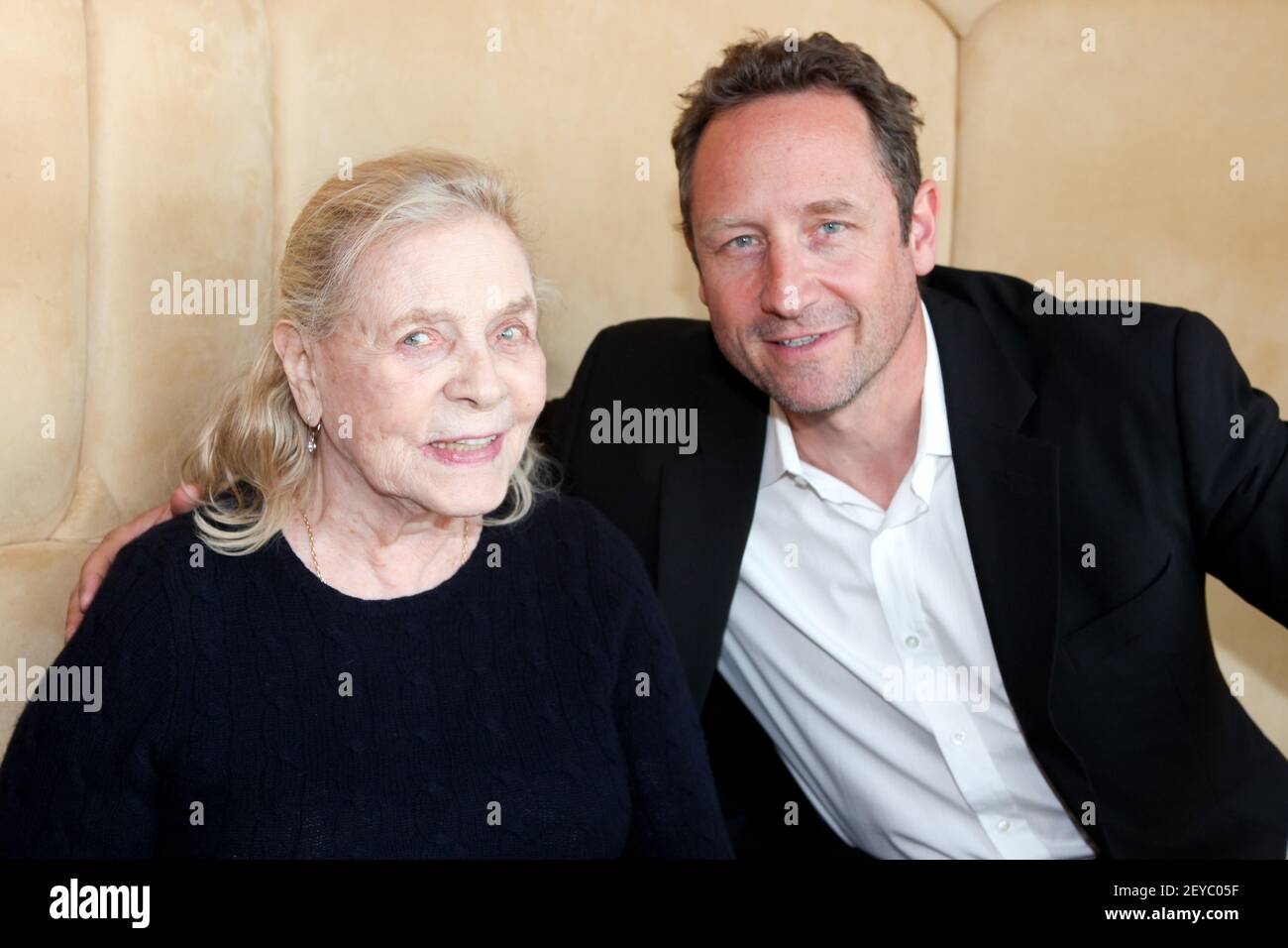 (L-R) Lauren Bacall and Sam Robards attend the NY Sunworks 5th Annual ...