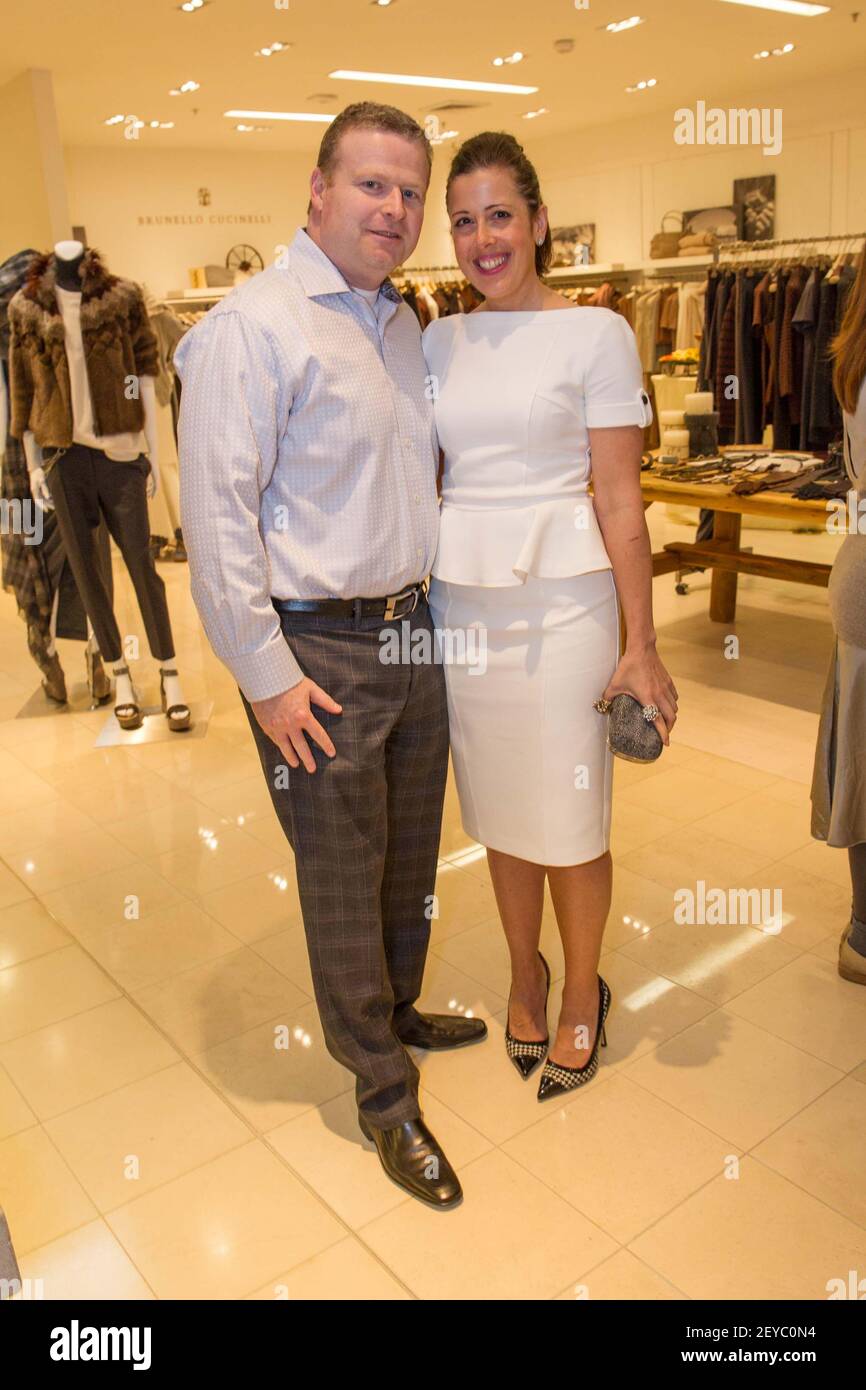 Claude Hazan, Stephanie Murillo - Brunello Cucinelli Boutique Opening ...