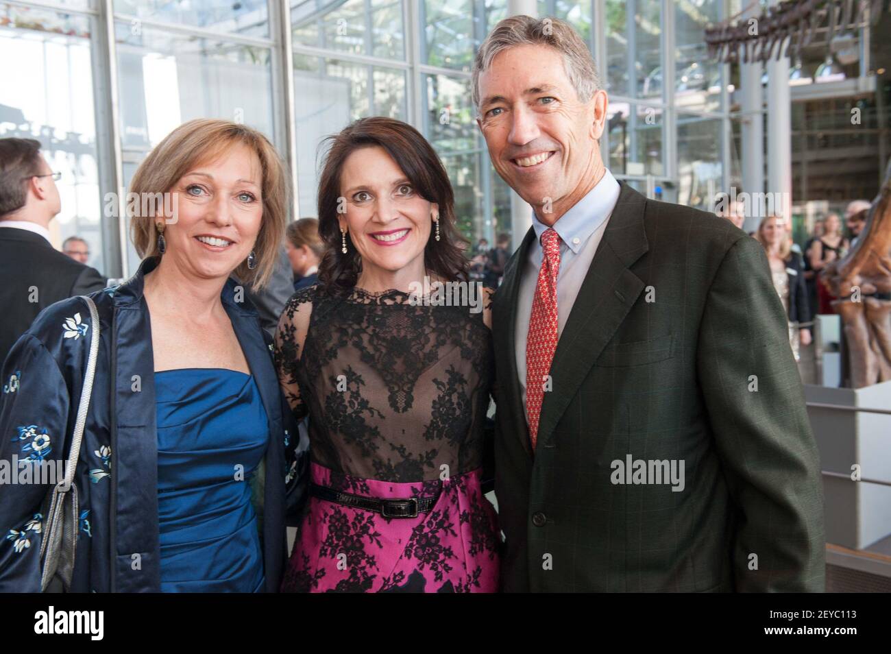Janice Barger, Diana Nelson, Matthew Barger - Big Bang Gala 2013 held at California Academy of ...