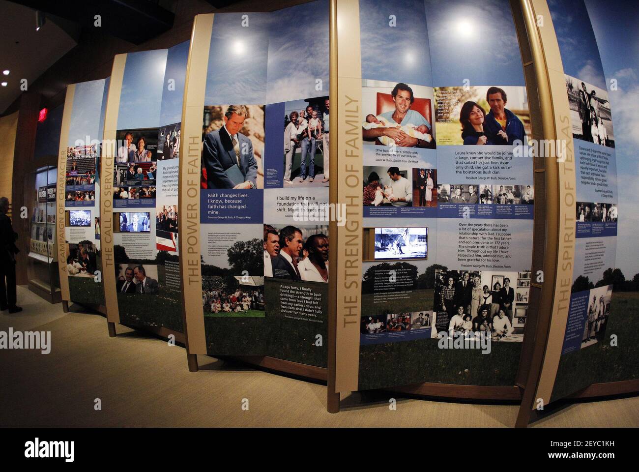 One of the first displays showing the early years of George W. Bush's ...
