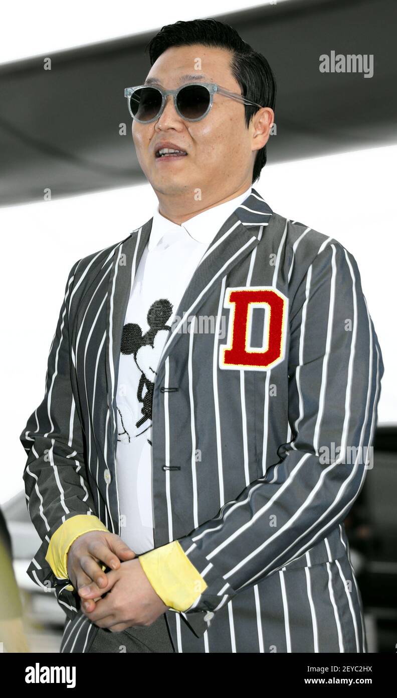 South Korean Rapper Psy promotes his new single album 'Gentleman' world ...