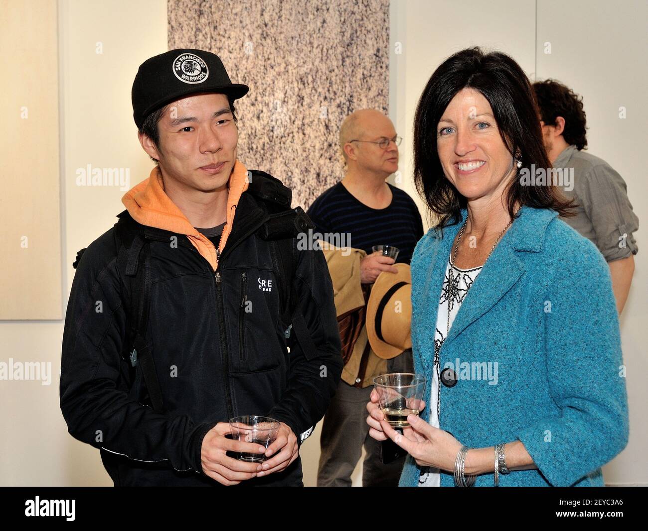 L-R: David Iseri, Debbie Walker at the Garrett Pruter "Interiors ...