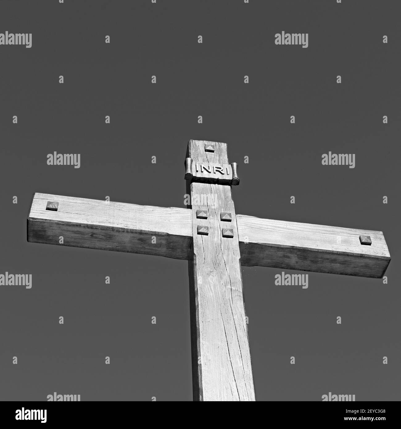Catholic abstract sacred cross in italy europe and the sky background ...