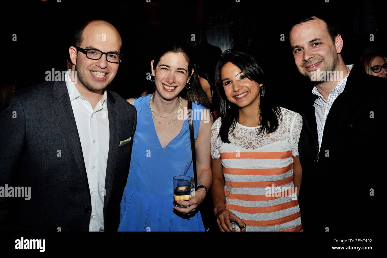 L-R: Brian Stelter, Rachel Dodes, Michelle Steele, Sean Dennison at the ...