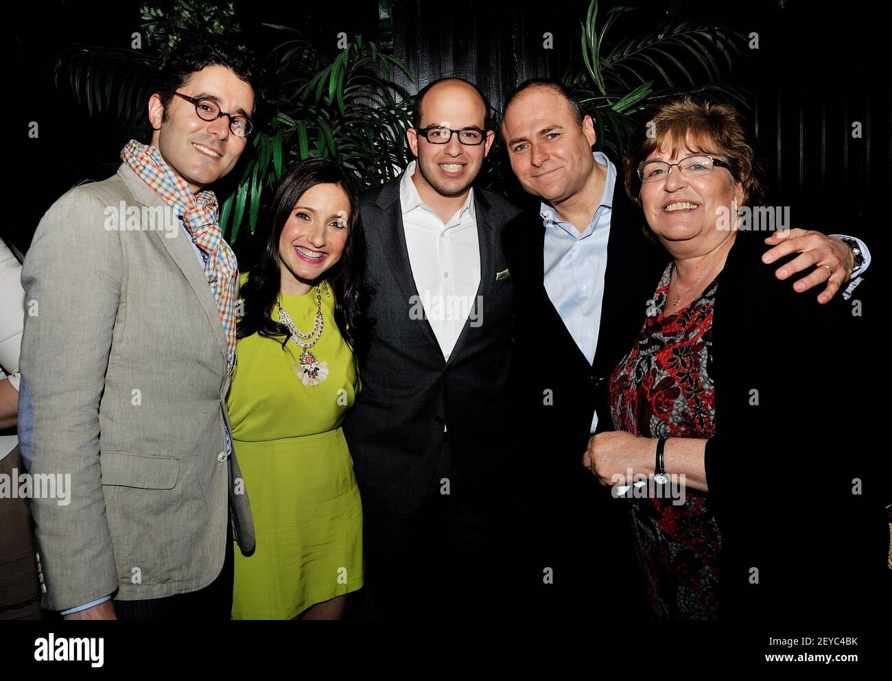 L-R: Michael Barbaro, Jamie Shupak, Brian Stelter, Jonathan Wald, Donna ...