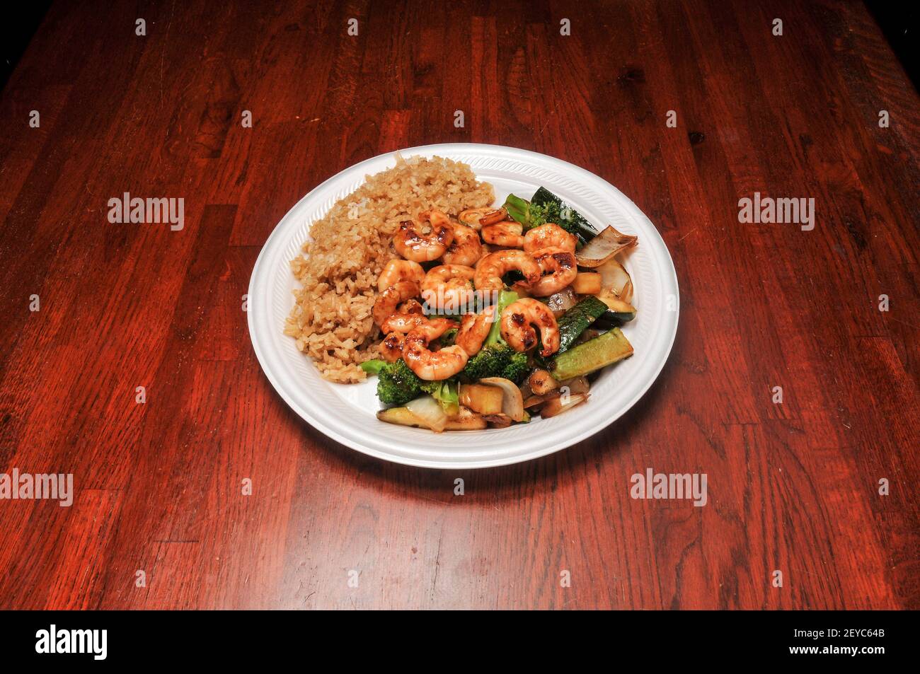 Traditional Japanese cuisine dish known as hibachi shrimp Stock Photo ...