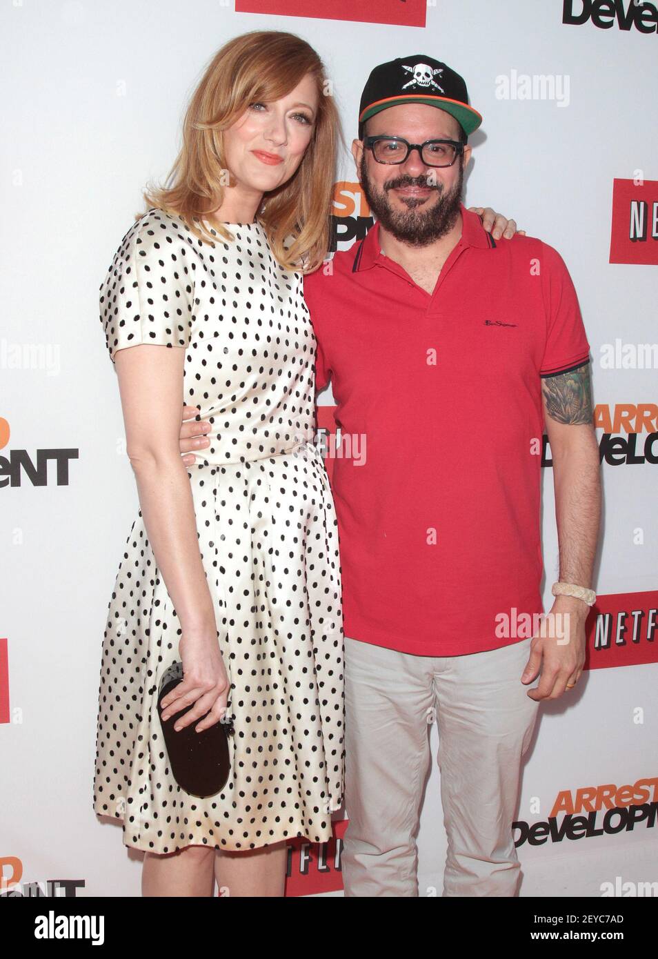 Judy Greer, David Cross attends The Los Angeles Premiere of Season 4 of "Arrested Development ...