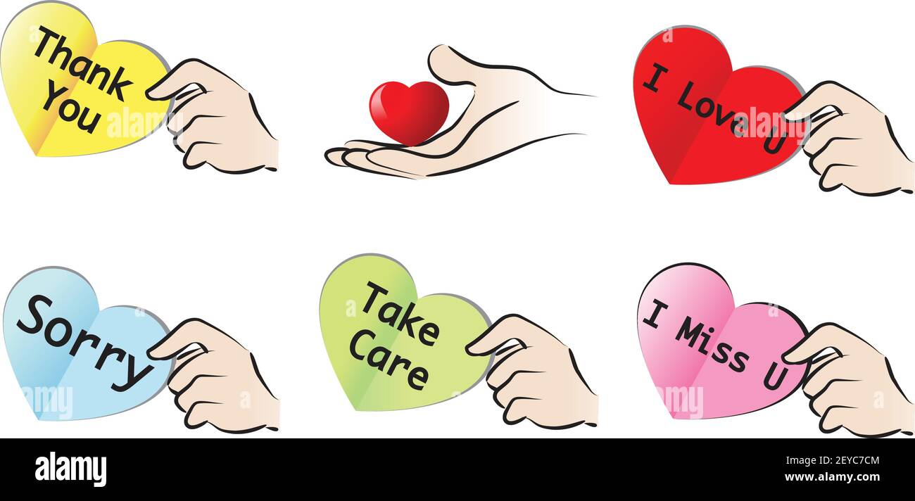 vector drawing hands action emoji stickers set Stock Vector Image & Art ...