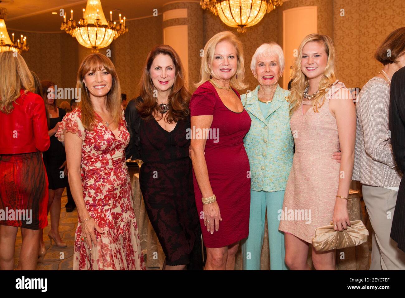 Jane Seymour, Patricia Ferrin Loucks, Claire Kostic, Jean McIntyre, Kirsten Hanafee at the San ...