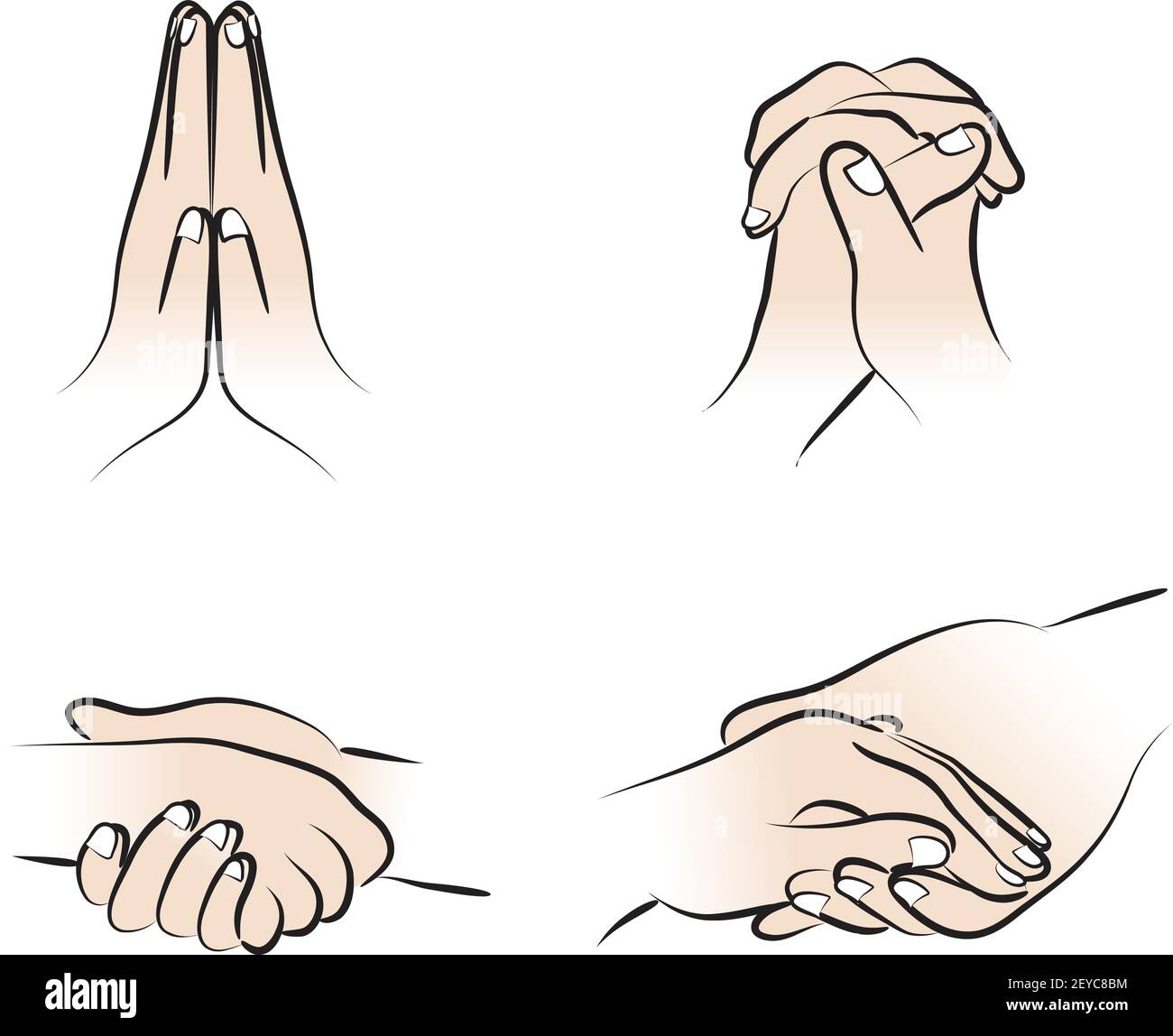 vector drawing hands action set Stock Vector Image & Art - Alamy