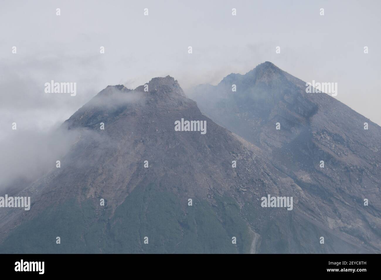 Scenic view in Merapi Mountain, one of popular destination in ...