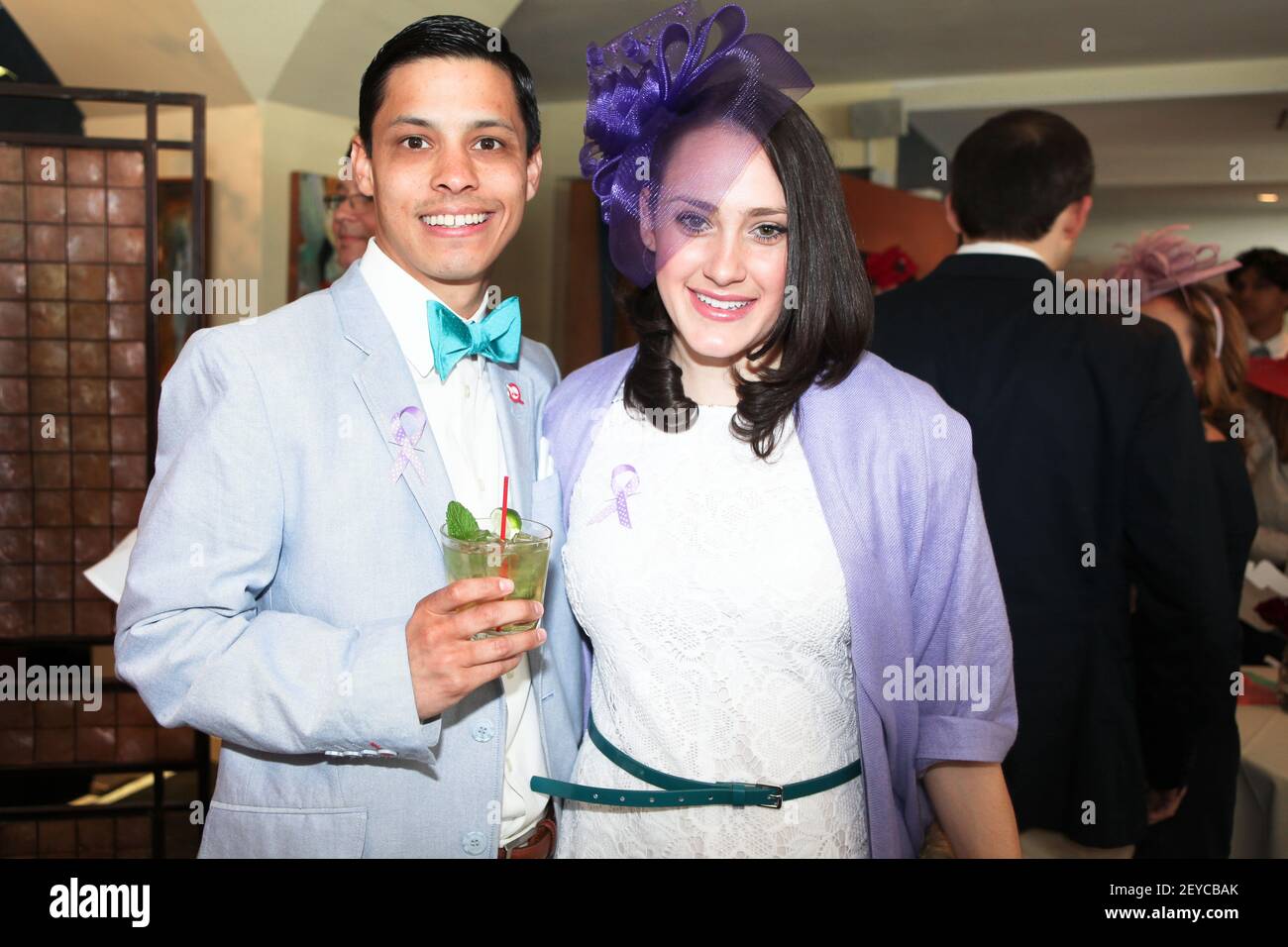 (L-R) Nick Younker and Christine Grueniger attend The 4th Annual ...