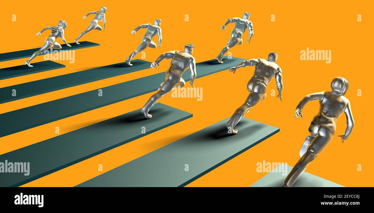 Winning the Race as a Business Concept with Skill Stock Photo - Alamy