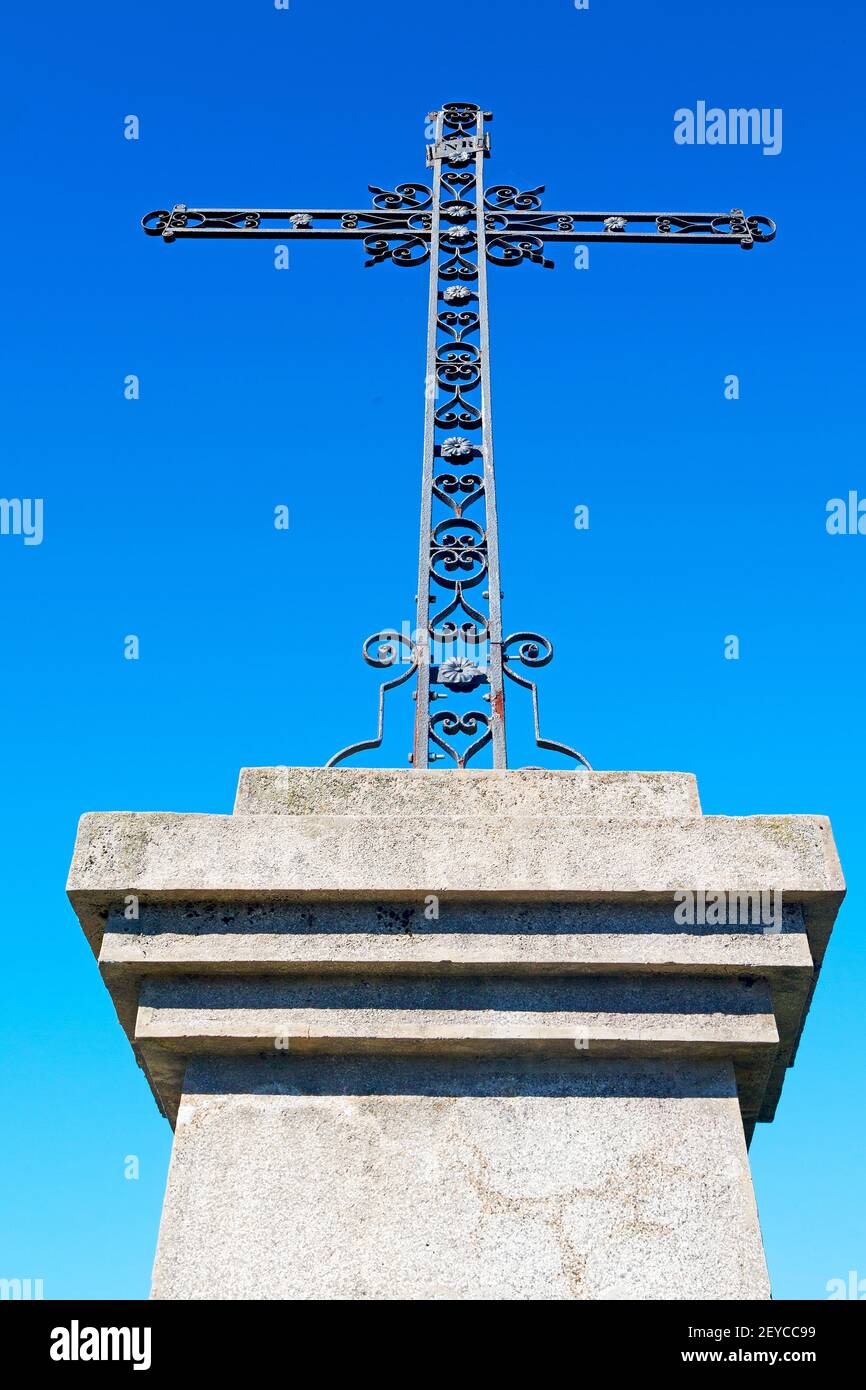 Catholic abstract cross in italy background Stock Photo - Alamy