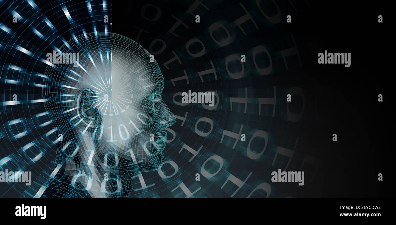 Digital Technology Background with Advanced AI Abstract Concept Stock ...