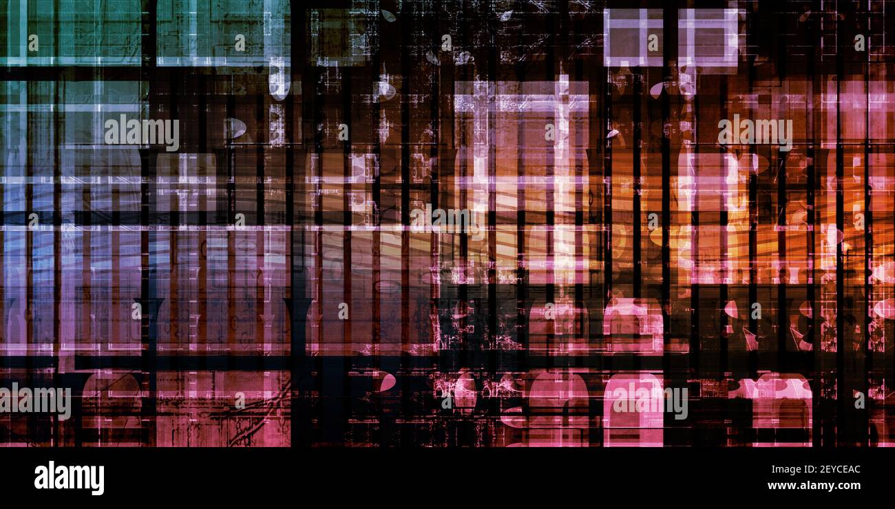 Science Technology Data as a Abstract Art Stock Photo - Alamy