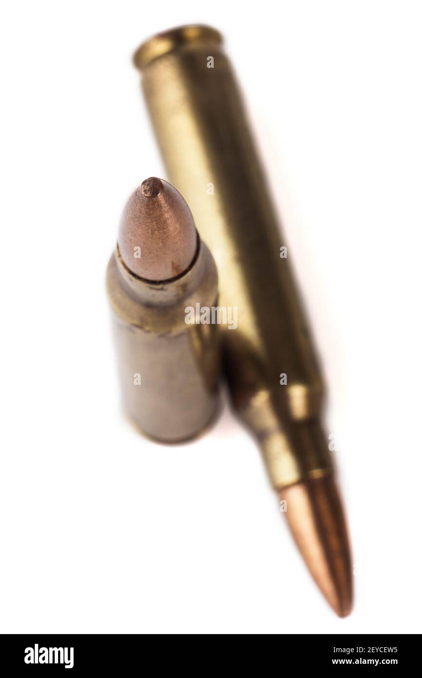 Hunting rifle bullets Cut Out Stock Images & Pictures - Alamy