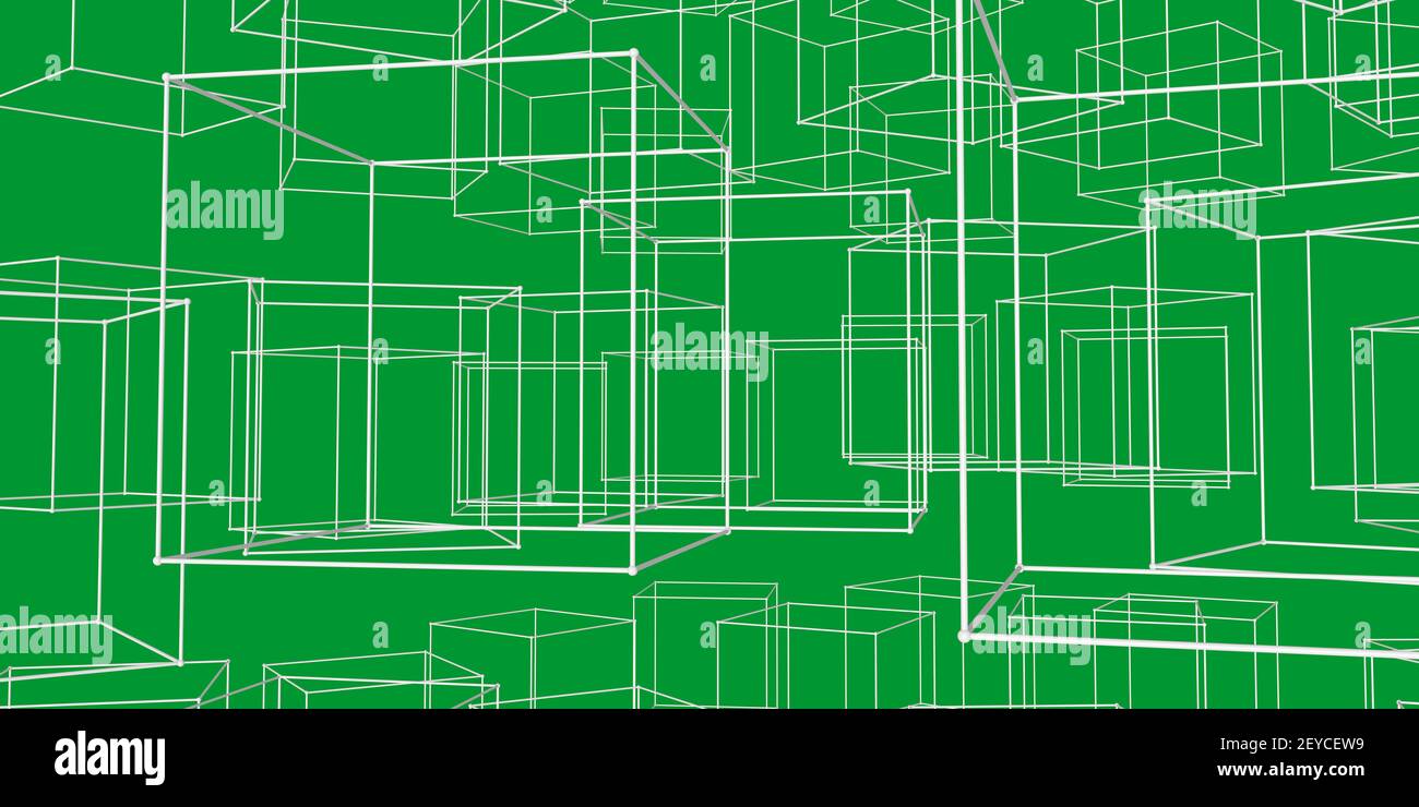 Futuristic Art Abstract With Digital Technology Theme Stock Photo - Alamy