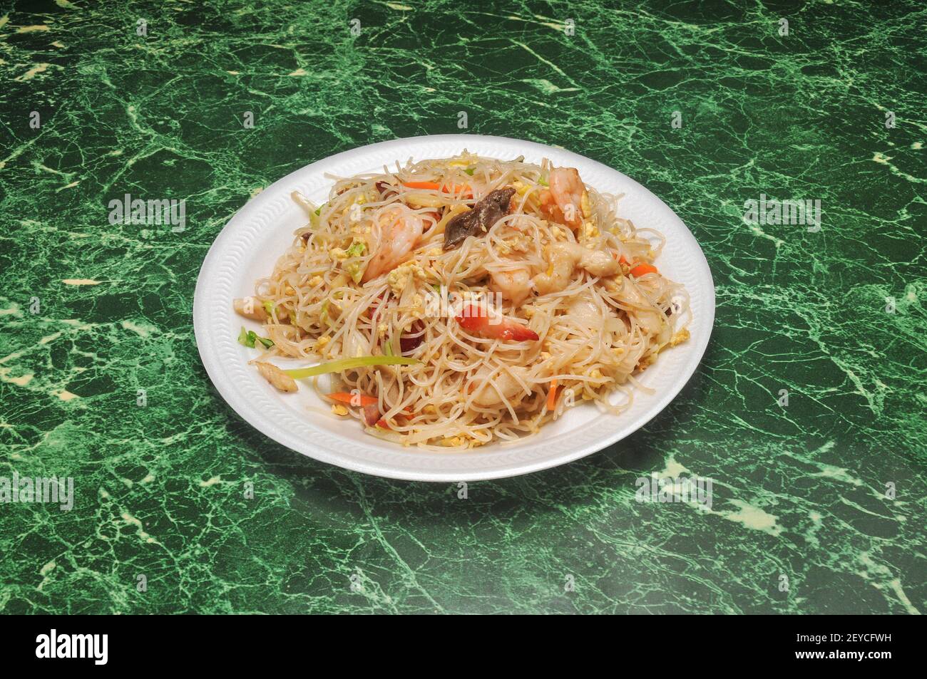Taditional and authentic Chinese dish known as Chow Mei Fun Stock Photo ...