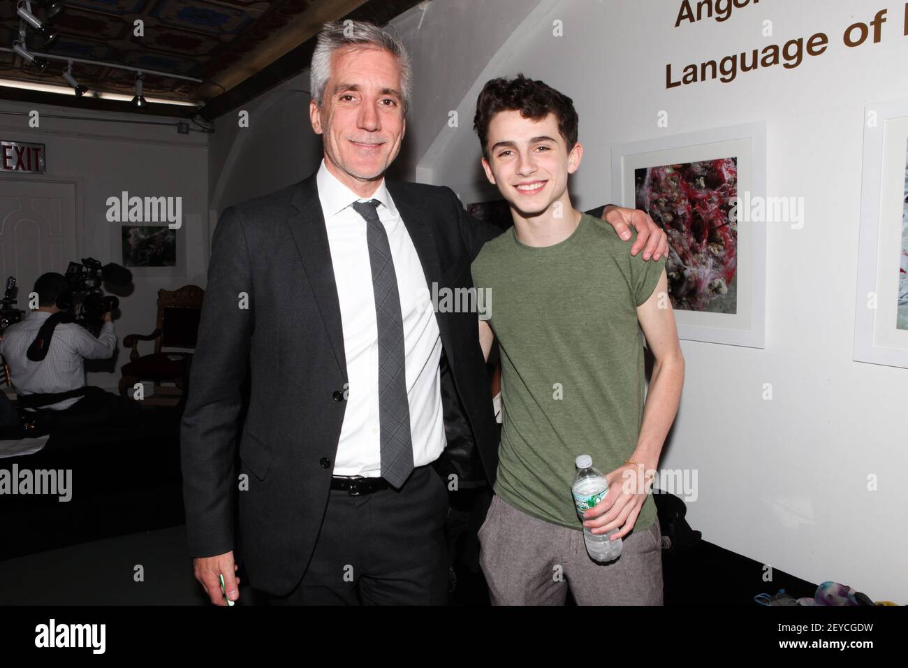 (L-R) Brian Swardstrom, Timothee Chalamet attend The RFK Young Leaders ...