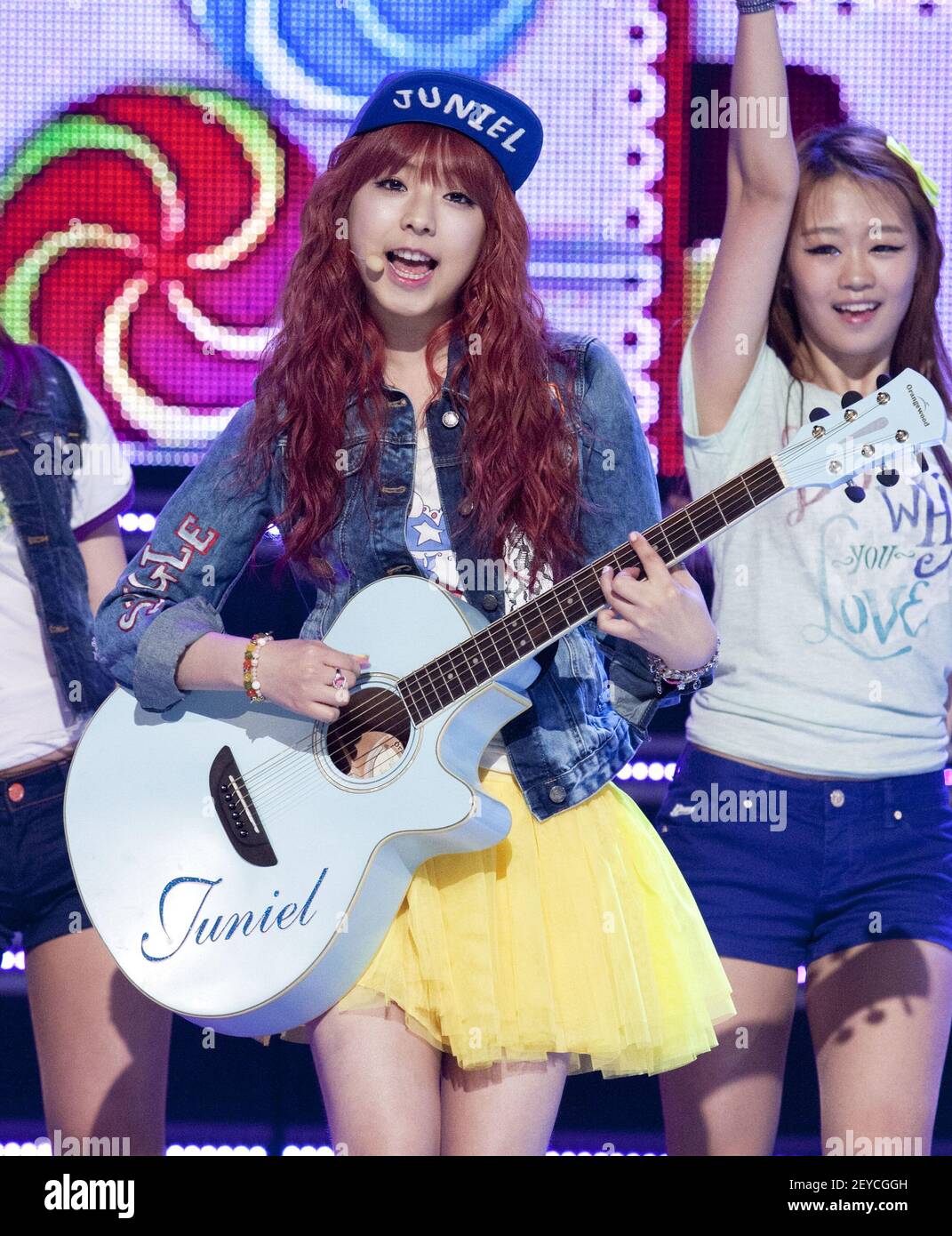 8 May 2013 - Seoul, South Korea - South Korean singer Juniel, performs ...