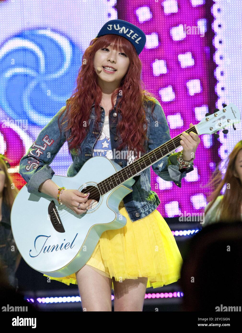 8 May 2013 - Seoul, South Korea - South Korean singer Juniel, performs ...