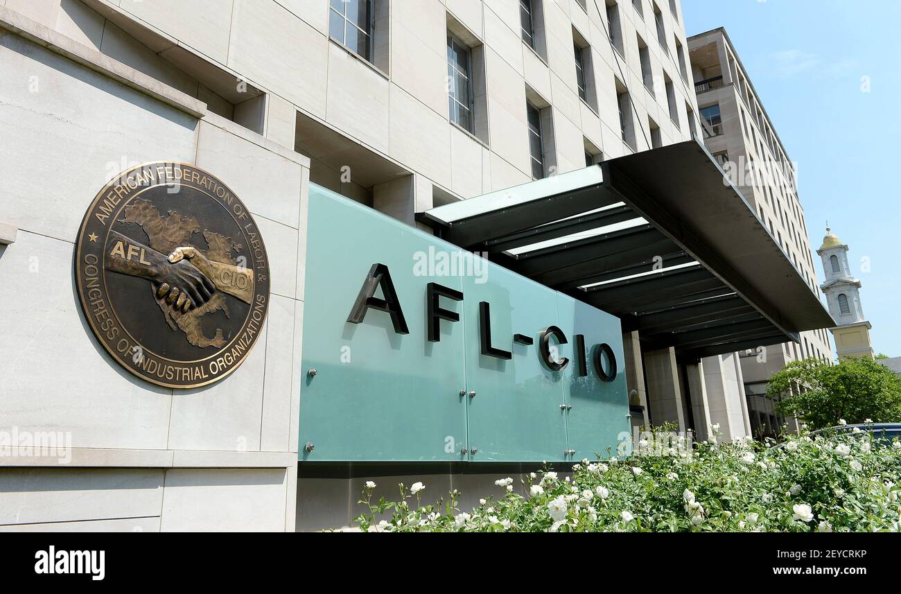 The AFL-CIO headquarters in Washington, D.C., appears here on Friday ...