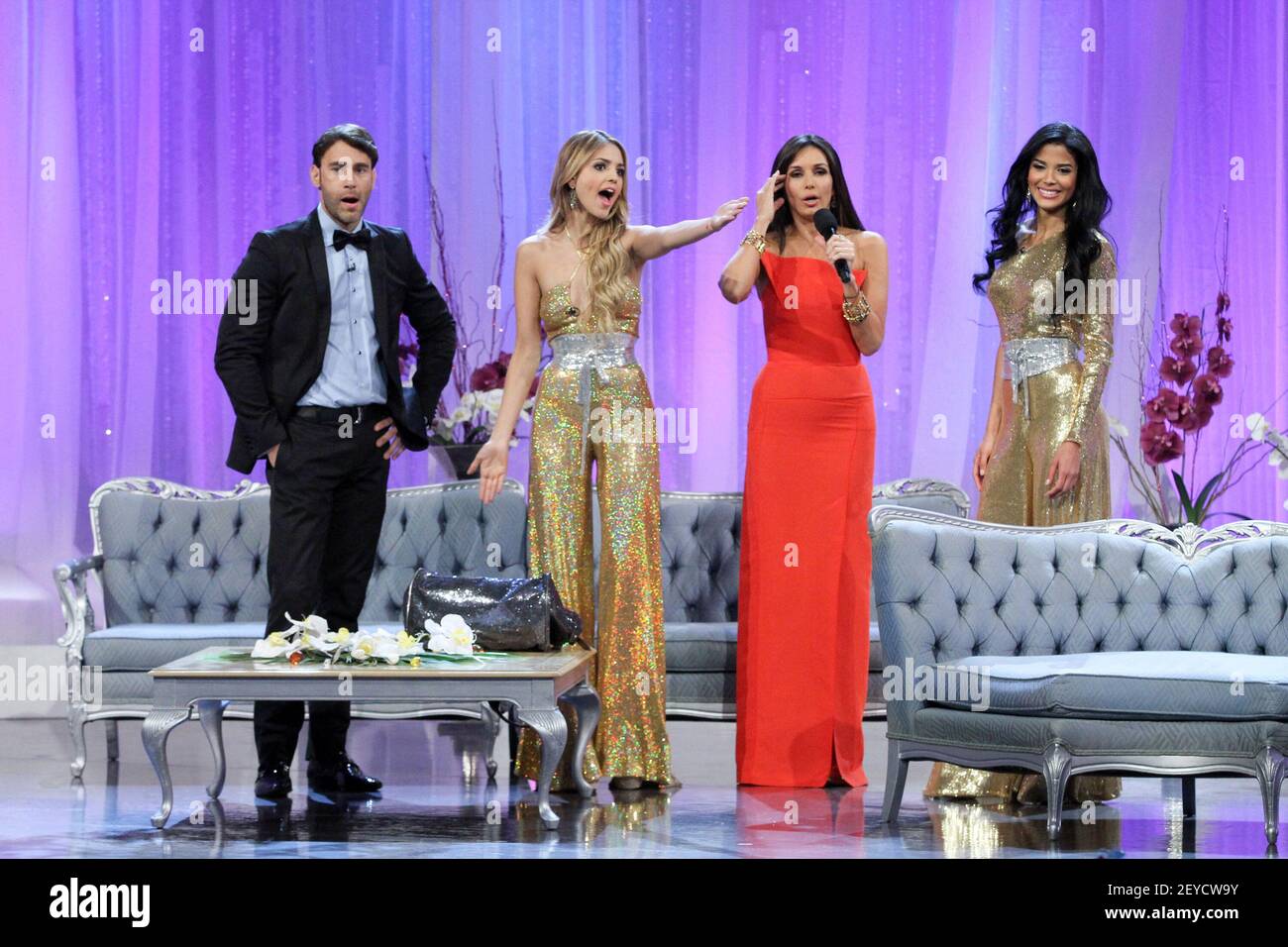 MIAMI, FL - MAY 19: Carlos de la Mota, Eiza Gonzalez, Giselle Blondet ...