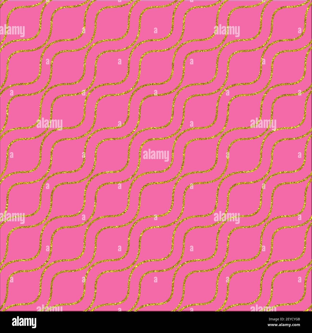 An illustration of golden lines on a pink background Stock Photo - Alamy