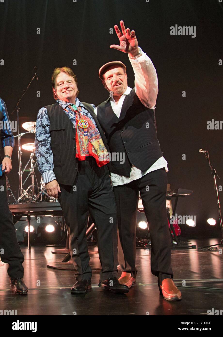Eddie Brigati and Felix Cavaliere during the private media sound check ...