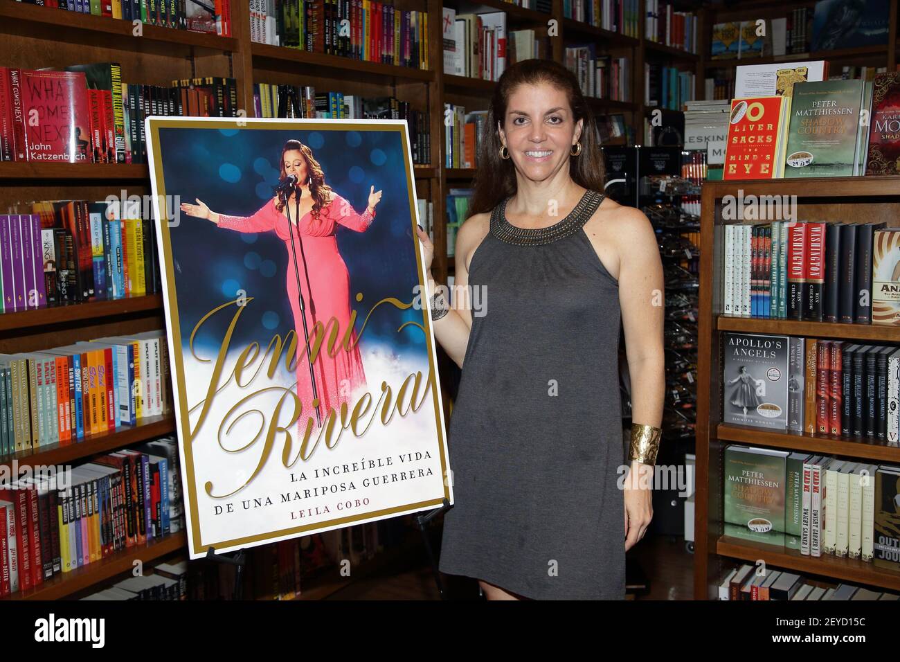 Colombian television show host Leila Cobo signs her book "Jenni Rivera ...