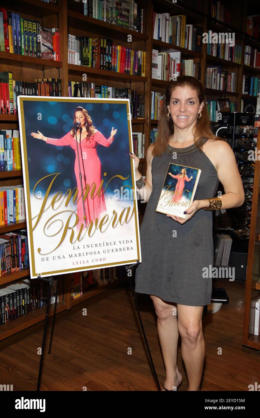 Colombian television show host Leila Cobo signs her book "Jenni Rivera ...