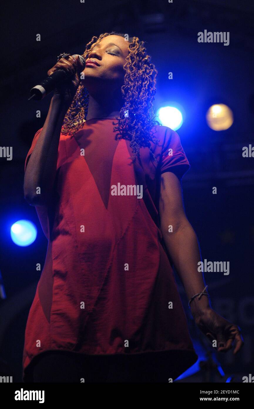American singer Alissa Sanders during the second day of the Bourbon ...